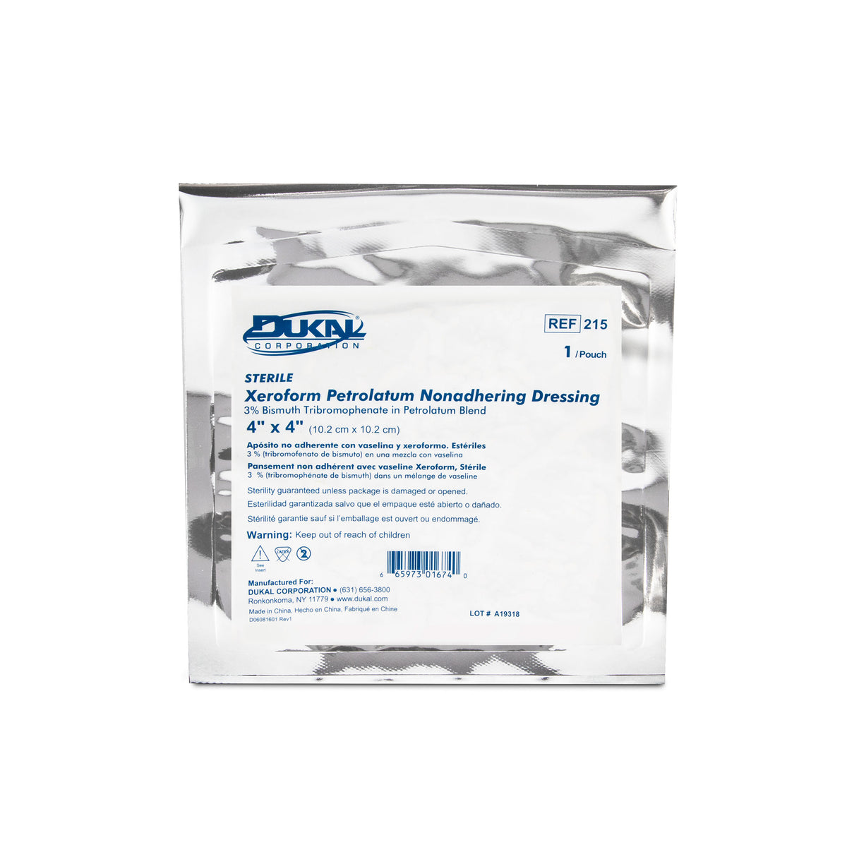 Dukal - Xeroform Dressing, 4" x 4" – GoBioMed
