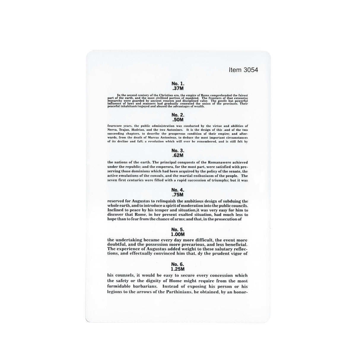 Jaeger Eye Chart, Plastic – GoBioMed