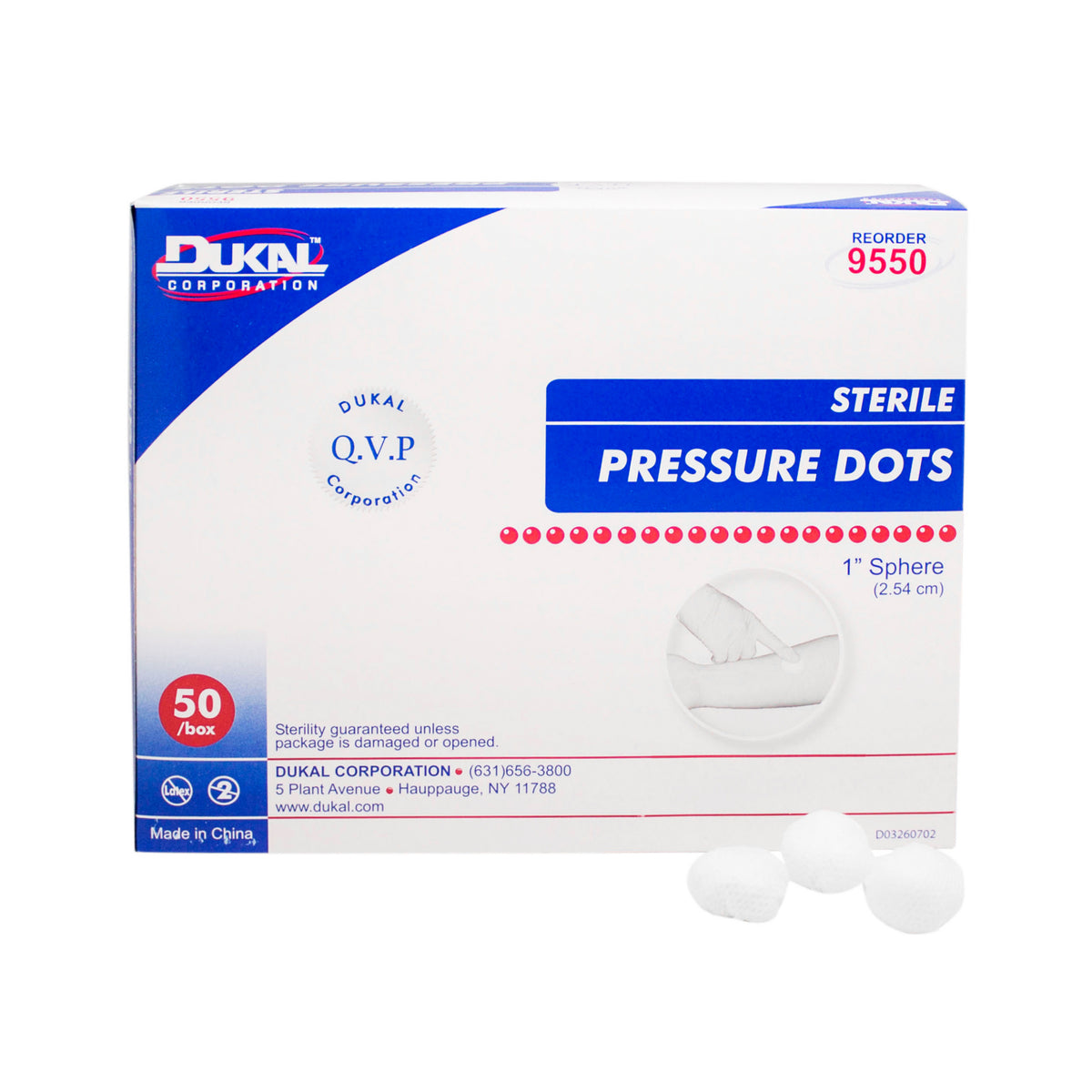 Sterile, Pressure Dot, 1" Sphere – GoBioMed
