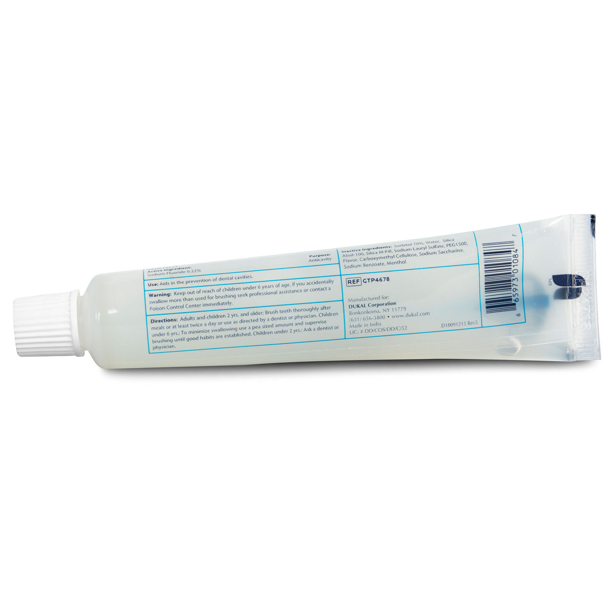 DawnMist® Toothpaste, Clear Gel, Fluoride - 1.5 oz tube – GoBioMed