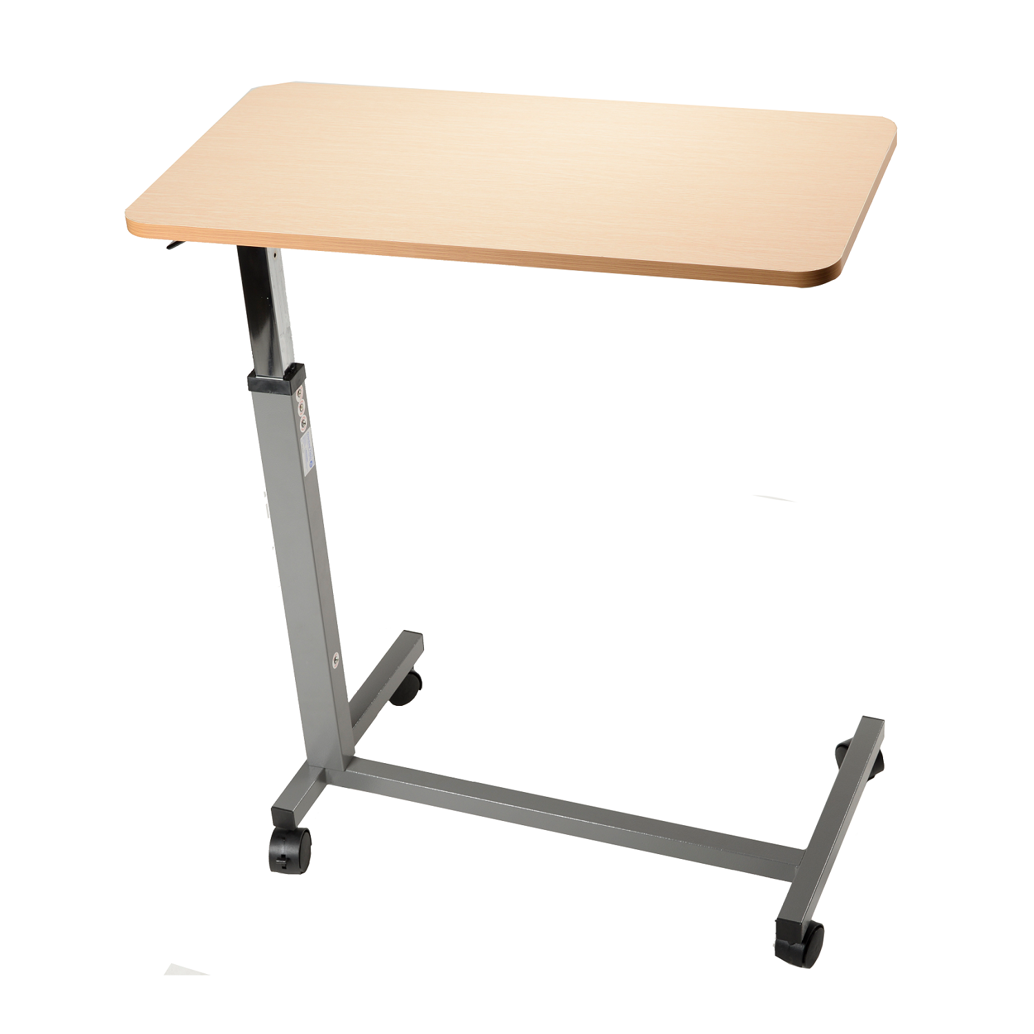Dynarex - Overbed Table NonTilt- Offset H Base with Light Oak Top ...