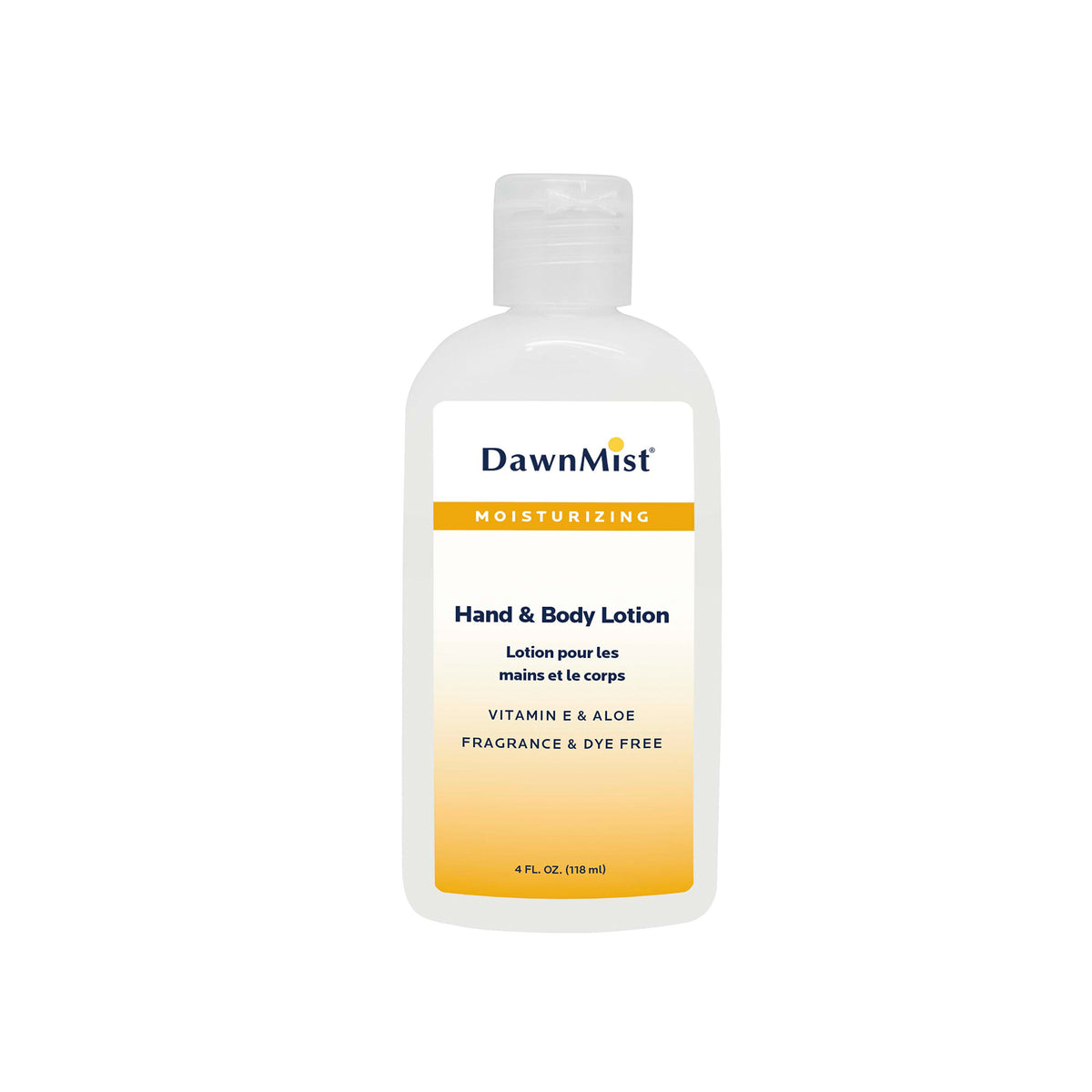 DawnMist® Fragrance Free Hand and Body Lotion, 4oz bottle w/ dispensin ...